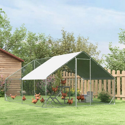 PawHut Chicken Coop Toy with Swing, Ladder, Platform for 2 Chickens ...