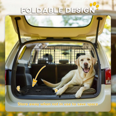 PawHut Dog Guard for SUVs, Vehicles, Vans, Car Barrier with Adjustable ...