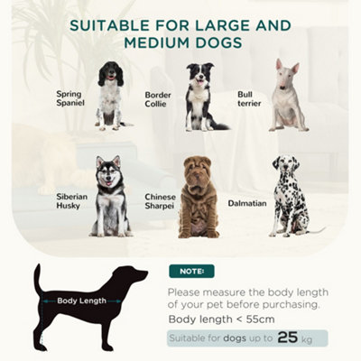 PawHut Dog Sofa w/ Legs, Water-Resistant Fabric for Large, Medium Dogs ...