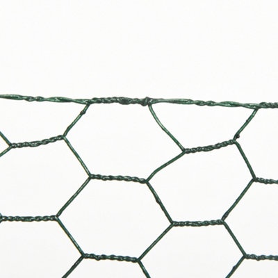 PawHut Foldable Chicken Wire Mesh, for Rabbits, Ducks, Geese, 1 x 25m