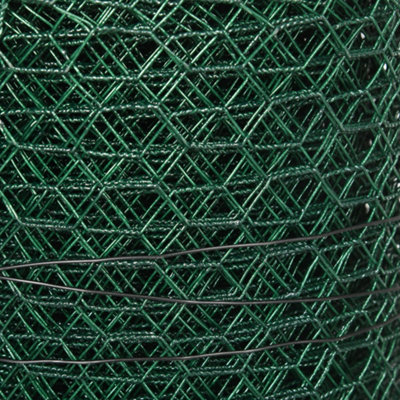 PawHut Foldable Chicken Wire Mesh, for Rabbits, Ducks, Geese, 1 x 25m