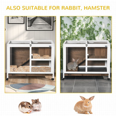 Vertical rabbit cage store
