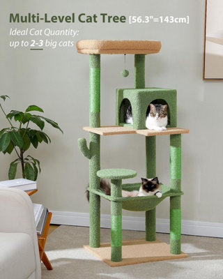 PAWZ ROAD CACTUS CAT TREE BIG CAT TOWER, ACTIVITY CENTER STABLE AND ...