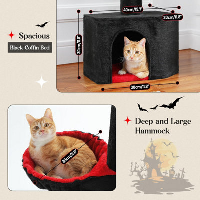 PAWZ Road Gothic Cat Tree, Floor to Ceiling Cat Tower with Adjustable ...