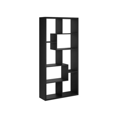 Paxton Black Oak Multi-Level Shelving Unit Matt Finish