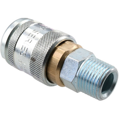 PCL 100 Series Female Coupler 1/2" BSP Male Thread & 3/8" Male Adaptors ...