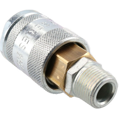 PCL 60 Series Female Coupler 3/8" BSP Male Thread & Male Air Fitting ...