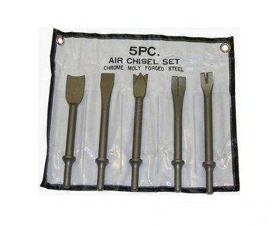 Pcl Air Chisel Set 5 Pieces Forget Steel | DIY at B&Q