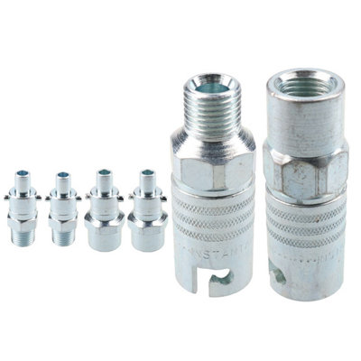 PCL Instant Air Coupler 1/4" BSP Female Thread & Male Air Fittings ...