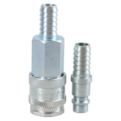 PCL XF FEMALE COUPLING AC7110 & MALE ADAPTOR WITH 10MM AIR HOSE BARB ...
