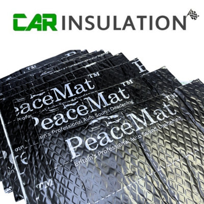 PeaceMAT™ XR Car and Van Butyl Panel Dampening Sound Deadening Mat ...