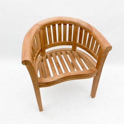Peanut Scroll Chair - Wood - L53 x W76 x H89 cm | DIY at B&Q
