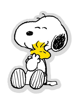 Peanuts Snoopy & Woodstock Hug Filled Cushion