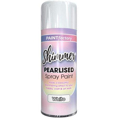 Pearlised White Paint 400ml (Spray)