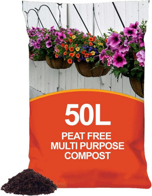 Peat Free Nutrient Rich All Purpose Compost - 50L | DIY at B&Q