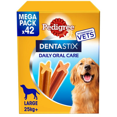 Pedigree Dentastix Daily Dental Sticks Large Adult Dog 42 Pack