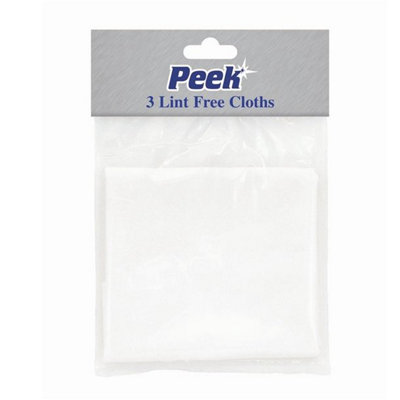 Peek Polish Lint Free Cloths x 3 | DIY at B&Q