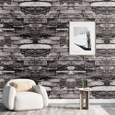 Peel and Stick 3D Brick Effect Wall Panels for Home Décor 15pcs/Pack