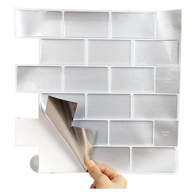 Peel and Stick Self-Adhesive Wall Tile Stickers for Kitchen and ...