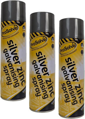 Pegdev - PDL 12 x Tins Of Zinc Silver Galvanised Paint 500ml - Galv ...