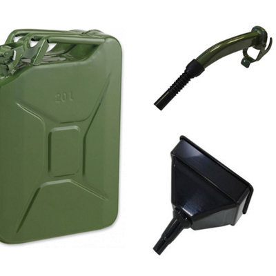 Pegdev - PDL - 20L Heavy Duty Jerry Can with Funnel & Metal Spout - UN ...