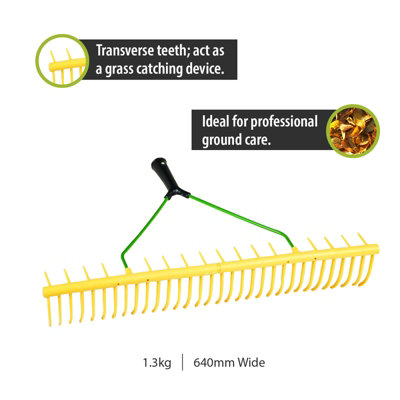 Pegdev - PDL - 32 Tooth Polypropylene Landscape Rake Head - Ideal for ...