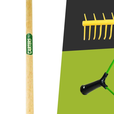 Pegdev - PDL - 32 Tooth Polypropylene Landscape Rake with Leaf Scoop ...