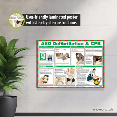 Pegdev - PDL - A2 Landscape First Aid Laminated Health & Safety Poster ...
