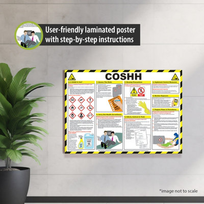 Pegdev - PDL - A2 Landscape Health & Safety Poster - COSHH - Durable ...