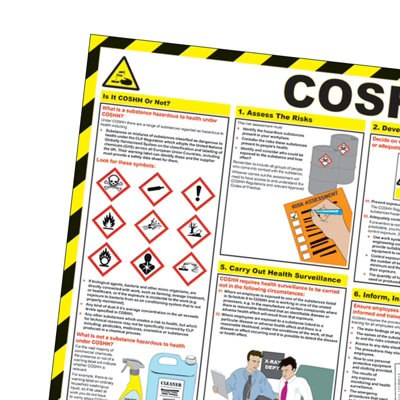 Pegdev - PDL - A2 Landscape Health & Safety Poster - COSHH - Durable ...