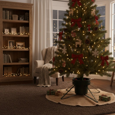 Pegdev - PDL Christmas Tree Stand with 4 Legs 4 Screw Clamps and Water ...