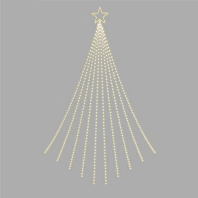 Pegdev - PDL - Christmas Waterfall 2D Tree with 1010 Warm LEDs, Star ...