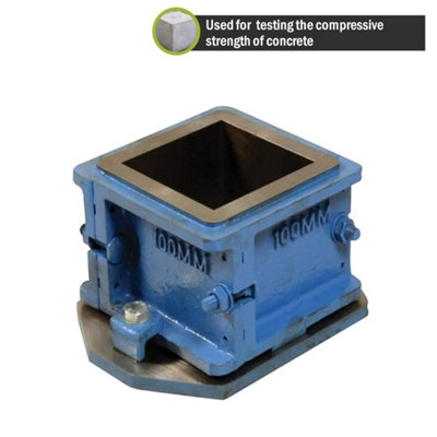 Pegdev - PDL - Concrete Test Cube Mould 100mm - Slump & Compressive ...