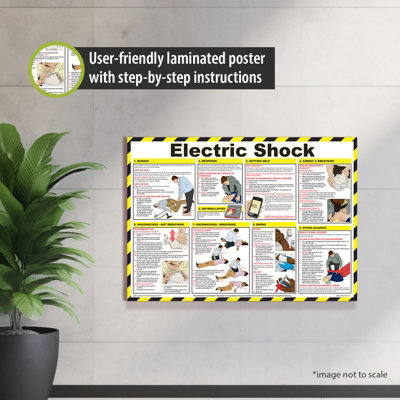Pegdev - PDL - Electric Shock Hazard Sign - A2 Landscape First Aid ...
