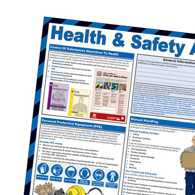 Pegdev - PDL - First Aid & Health Safety Poster A2 Landscape - Health ...
