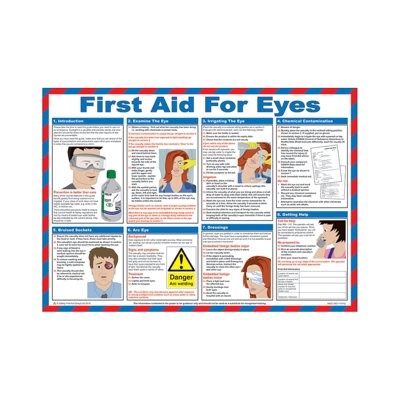 Pegdev - PDL - First Aid Laminated Health & Safety Poster A2 Landscape ...