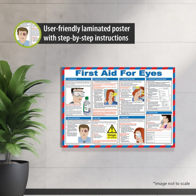 Pegdev - PDL - First Aid Laminated Health & Safety Poster A2 Landscape ...