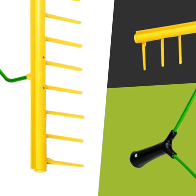 Pegdev - PDL - Perennial 16 Tooth Polypropylene Landscape Rake Head ...