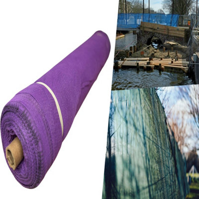 Pegdev - PDL Purple Temporary Fencing Heavy Duty UV Stabilised Polyethylene Mesh Durable Netting ...
