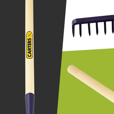 Pegdev - PDL - Tarmac Rake Wooden Handle - 16 Teeth Heavy Duty Design ...