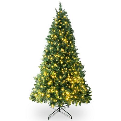 PELLE & SOL 4/5/6/7FT PRE LIT ARTIFICIAL XMAS TREE 400/760/1142/1560 ...