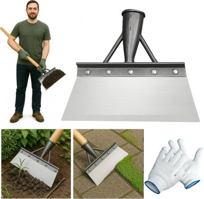 Pelle & Sol Garden Shovel & Moss Remover - 23cm, Heavy-Duty Scraper ...