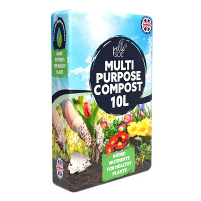 Pelle & Sol Multi Purpose Compost - 10L, Potting Soil for Indoor ...