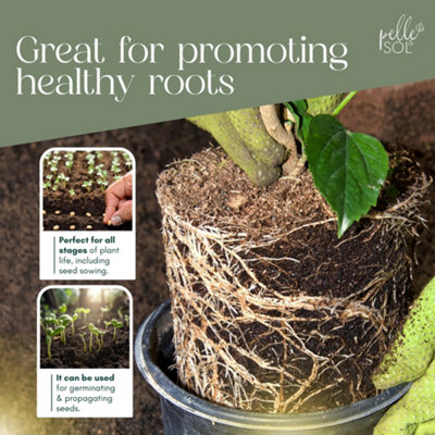 Pelle & Sol Multi Purpose Compost - 10L, Potting Soil for Indoor ...