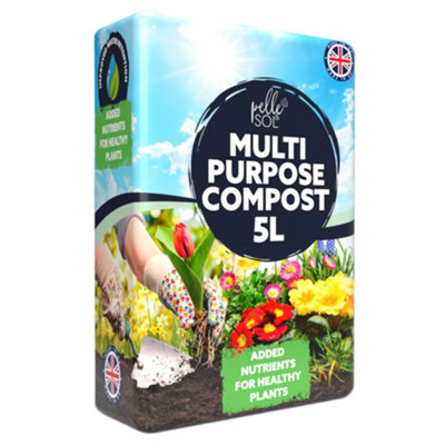 Pelle & Sol Multi Purpose Compost - 5L, Potting Soil for Indoor ...