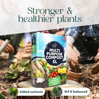 Pelle & Sol Multi Purpose Compost - 5L, Potting Soil for Indoor ...