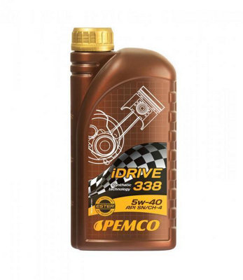 PEMCO iDRIVE 338 Fully Synthetic Engine Oil 5W-40 1L A3/B4 API SN/CH-4 ...