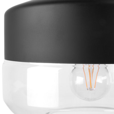 Pendant Lamp MURRAY Glass Black