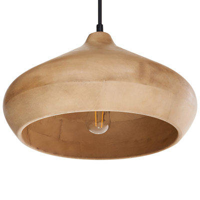 Pendant Lamp RAWI Mango Wood Light Brown