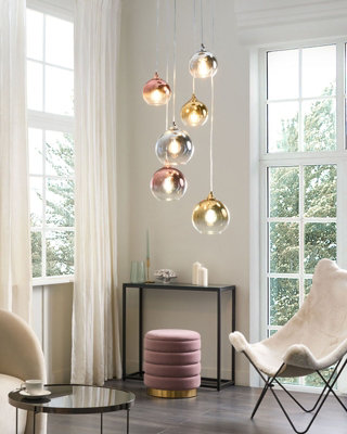 Pendant Lamp TOOMA Glass Brass